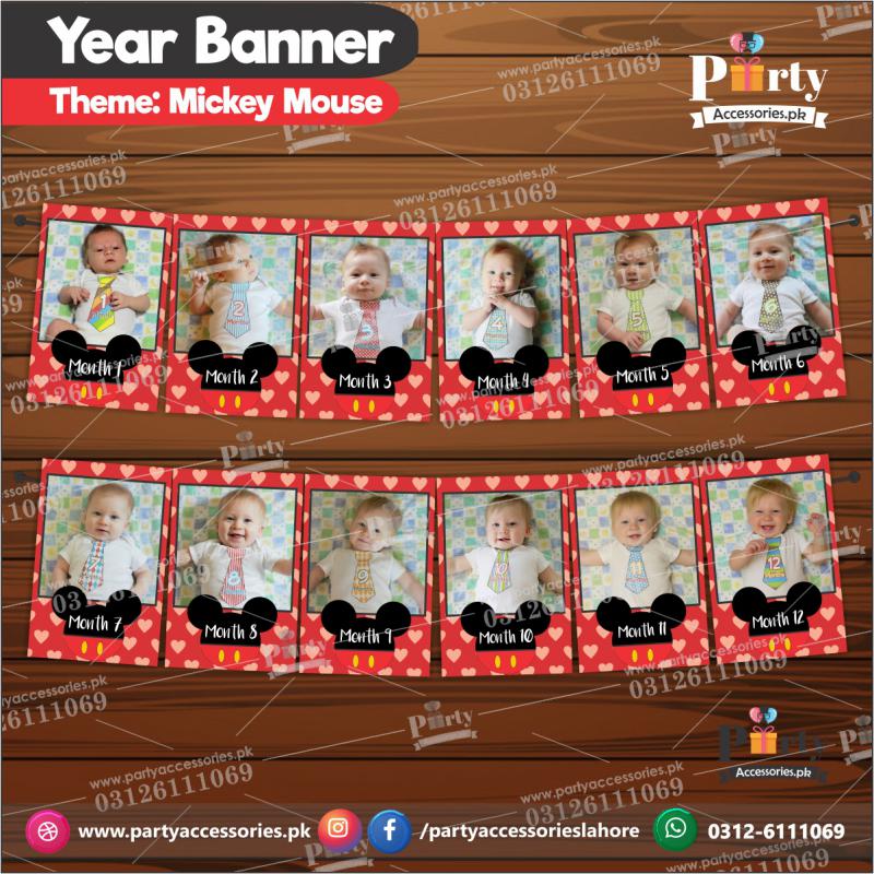 Mickey Mouse Year Picture Banner: 12 Months of Memories ...