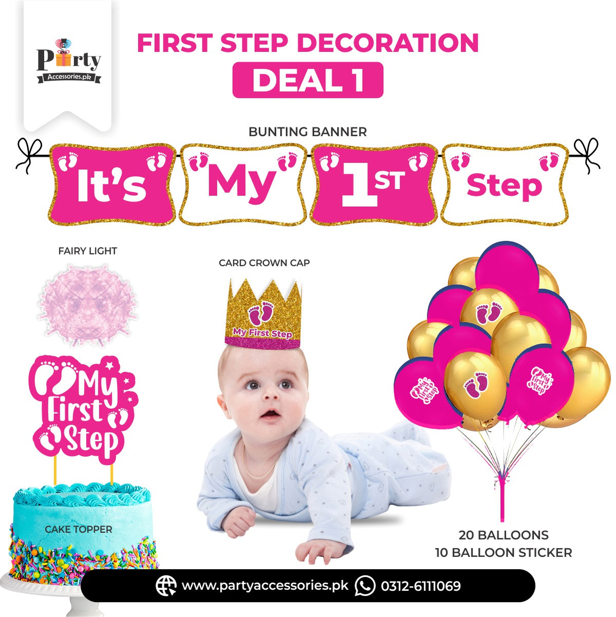 First step (girl) – PartyAccessories.pk