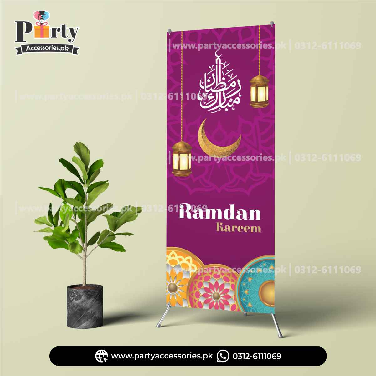 Welcome Standee for Ramadan Decoration Party – PartyAccessories.pk