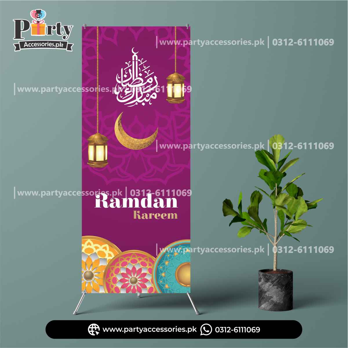 Welcome Standee for Ramadan Decoration Party – PartyAccessories.pk