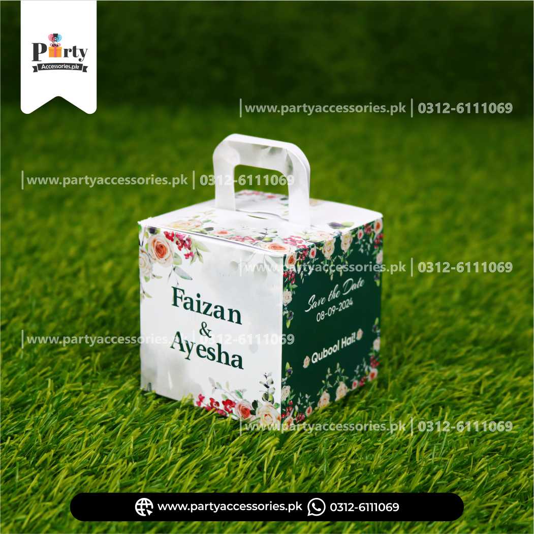 Bid Box wedding favors | Customized pouch style | Pack of 12 ...