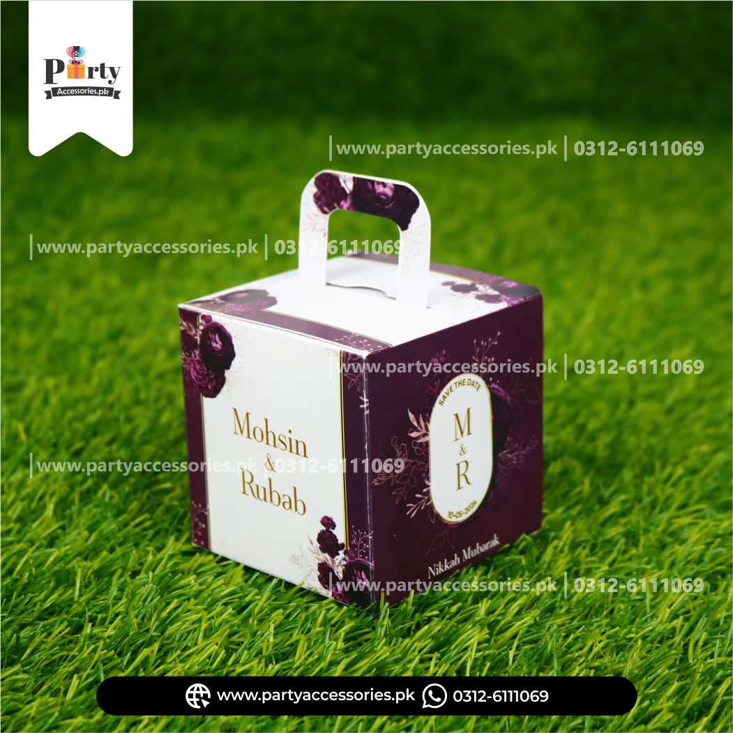 Bid Box wedding favors | Customized pouch style | Pack of 12 ...