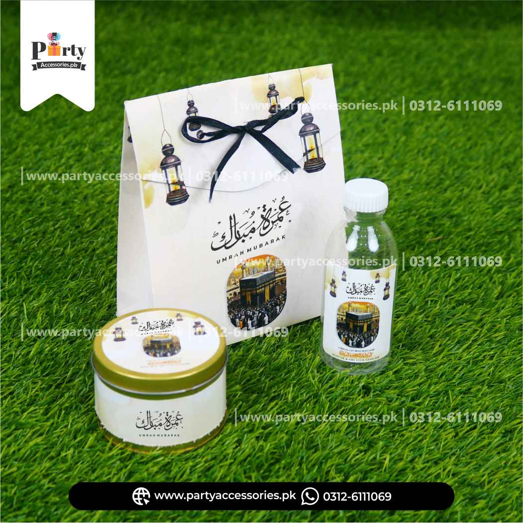 Umrah Tabaruk premium Boxes with tin box for dates | Pack of 6 Boxes ...