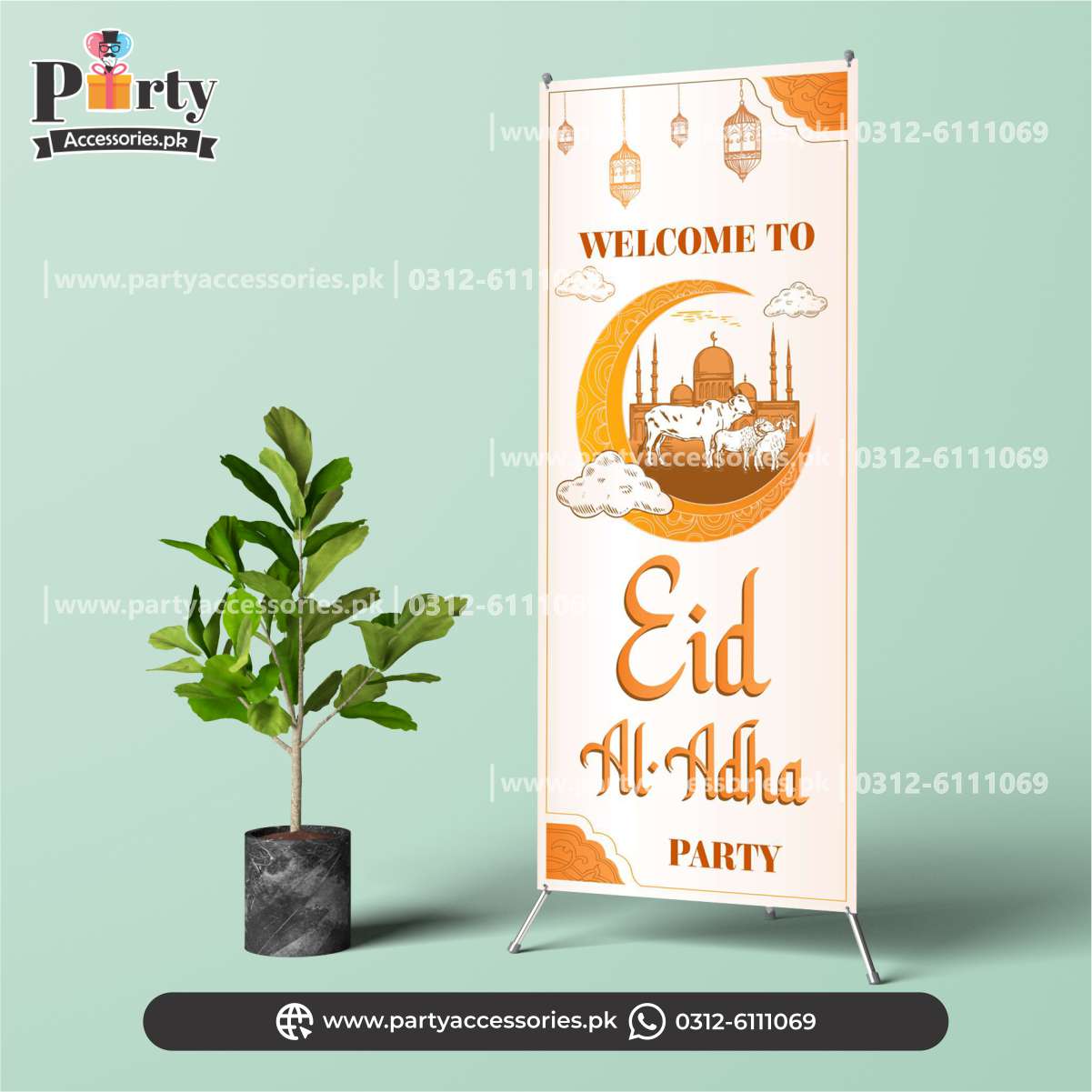 Welcome Standee for Eid al adha Celebration Party – PartyAccessories.pk