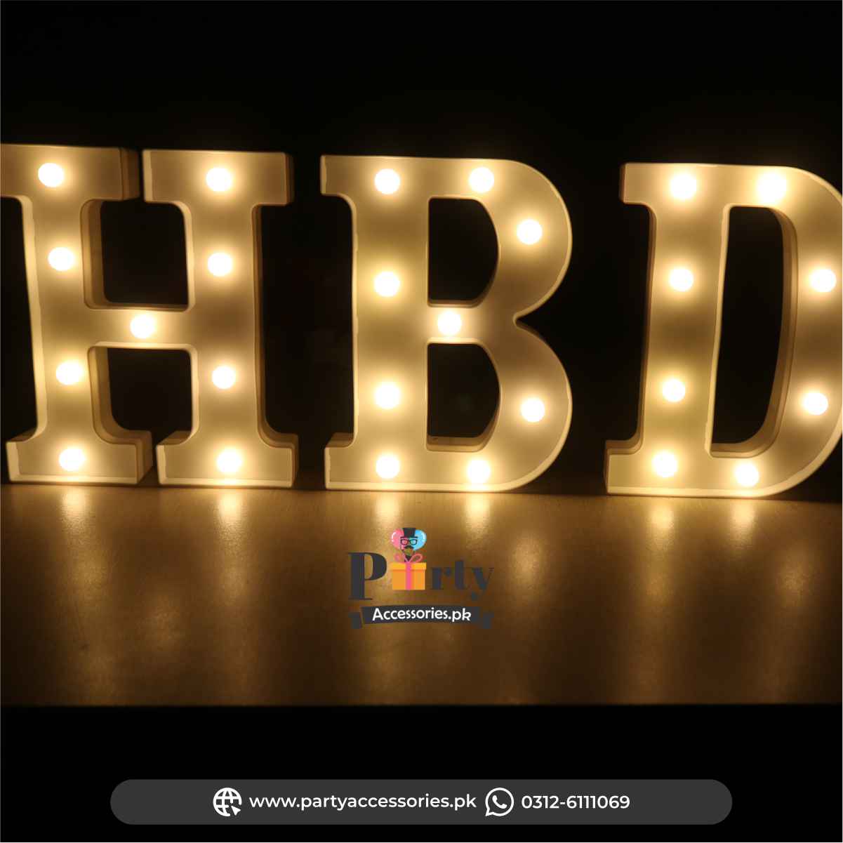 HBD LED letters | Marquee LED Alphabets HBD light up letters ...