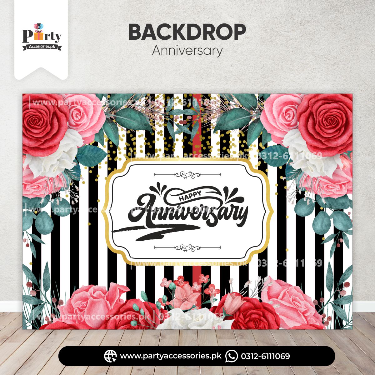 Wedding Anniversary Celebrations | Customized Backdrop for your party ...