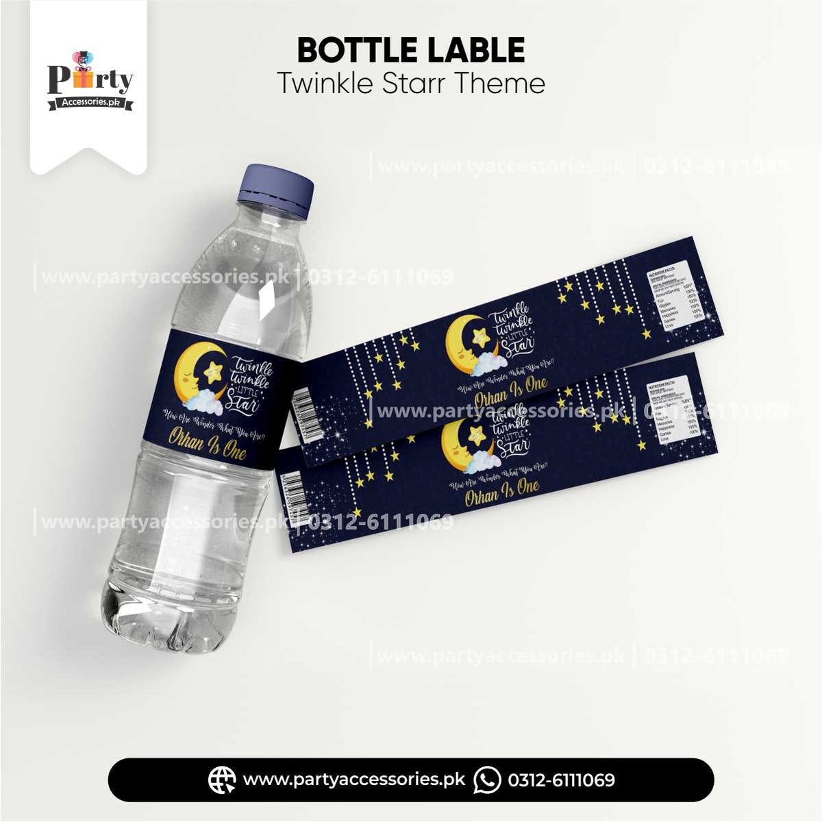 Twinkle Twinkle for boys theme Customized Bottle Label wraps ...