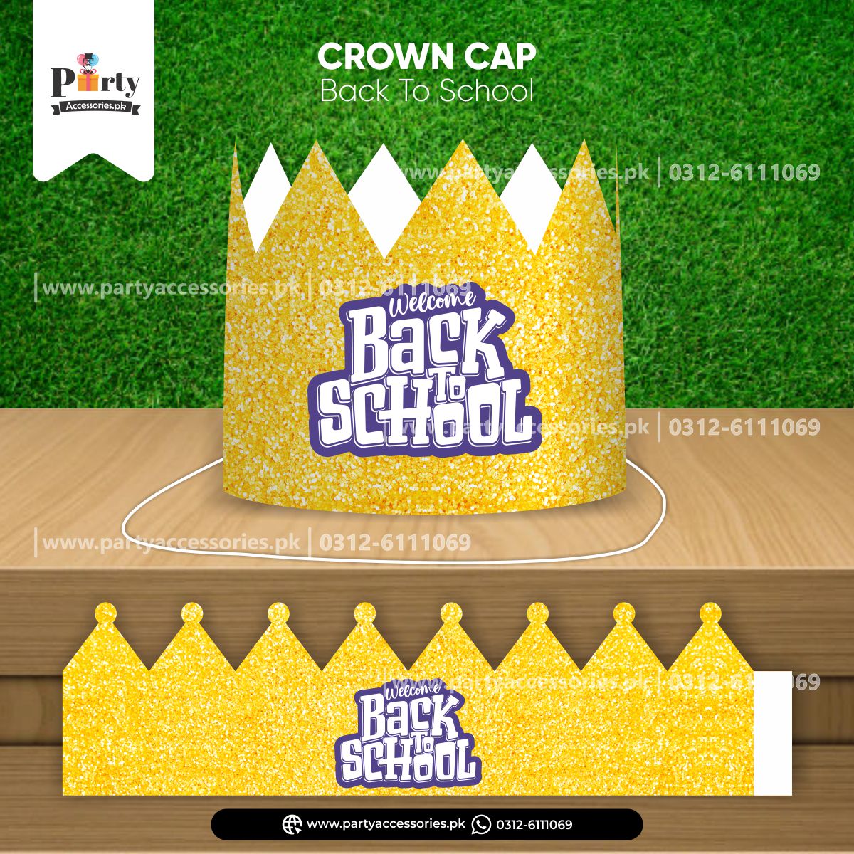 Welcome Back to school decoration ideas | Crown cap – PartyAccessories.pk