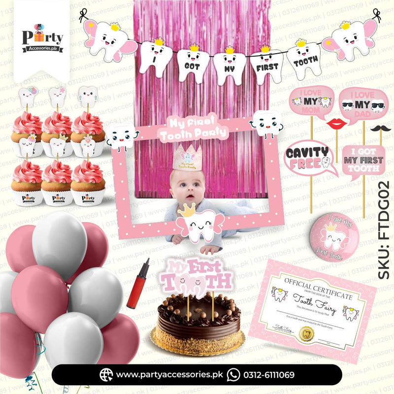 First tooth Party (Girl) – PartyAccessories.pk