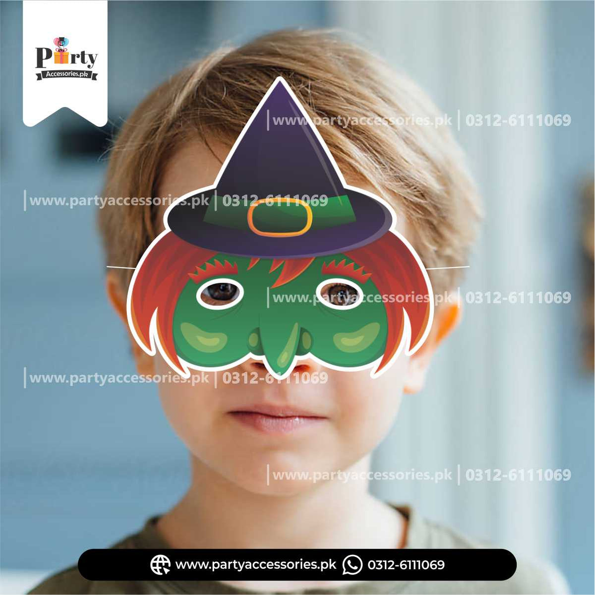 Halloween Eye Masks: 6-Pack Card Stock Set for Spooky Parties ...