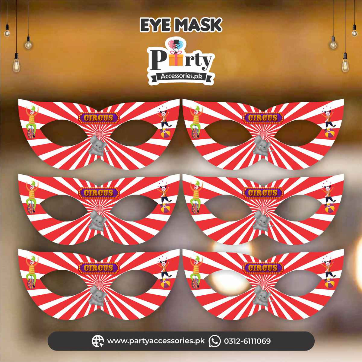 Carnival circus birthday theme party eye face masks – PartyAccessories.pk