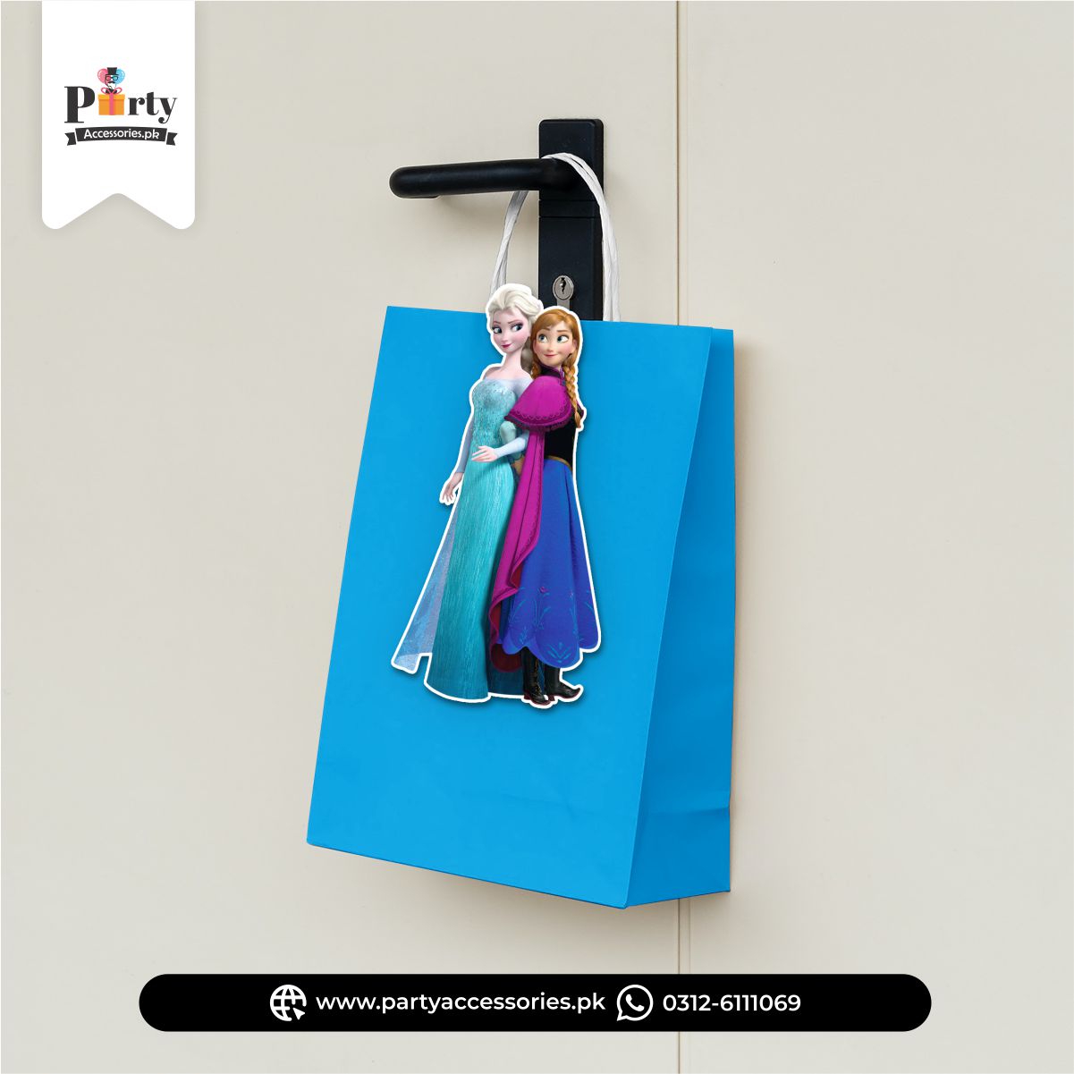 Frozen Elsa Cutout Goody Bags: 6-Pack Premium Party Favors ...