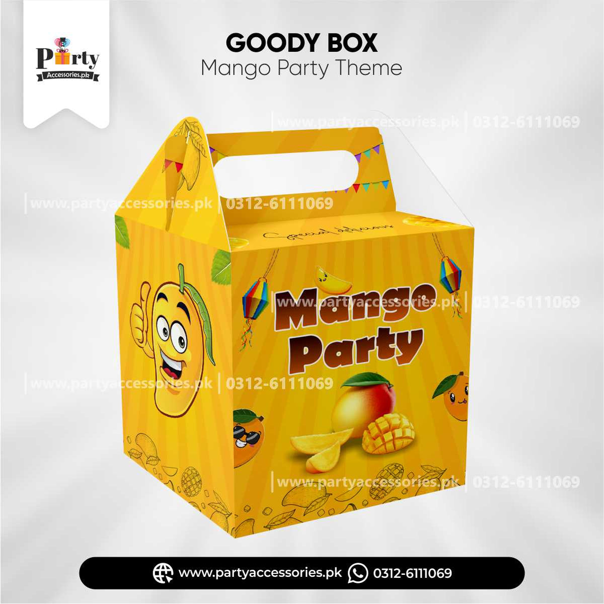 Mango Theme Handle Goody Boxes | Custom Party Favor Boxes ...