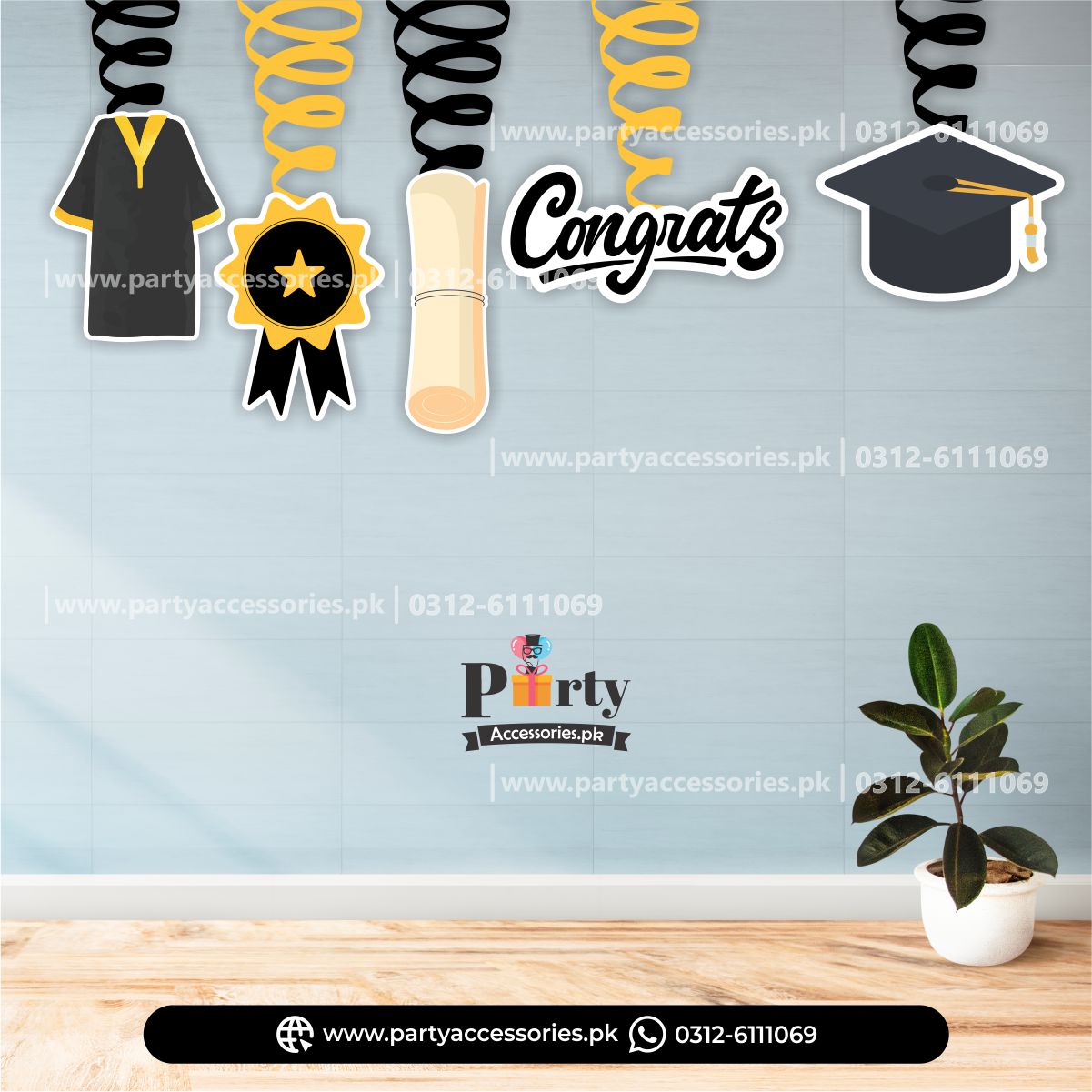 Graduation party decoration ideas spiral hangings (Pack of 6 ...