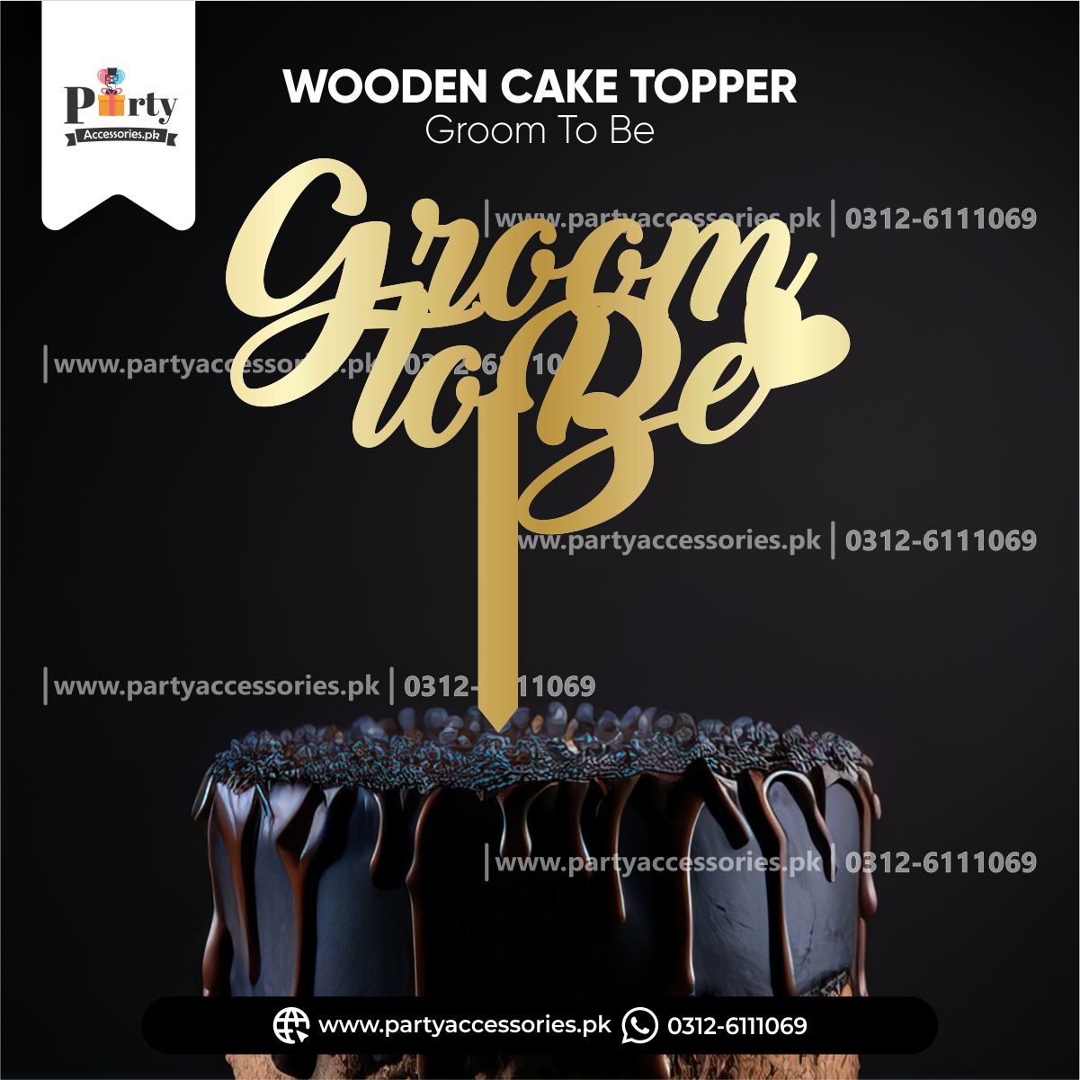 Elegant Groom-to-Be Cake Topper: Perfect Decoration for Groom Showers ...