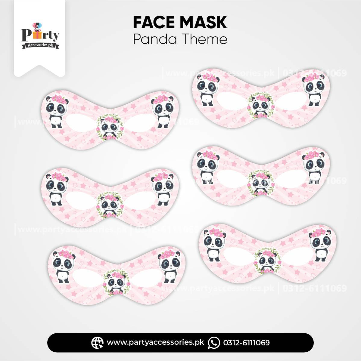 Panda Eye Masks for Kids' Parties (6-Pack) | Birthday Fun ...
