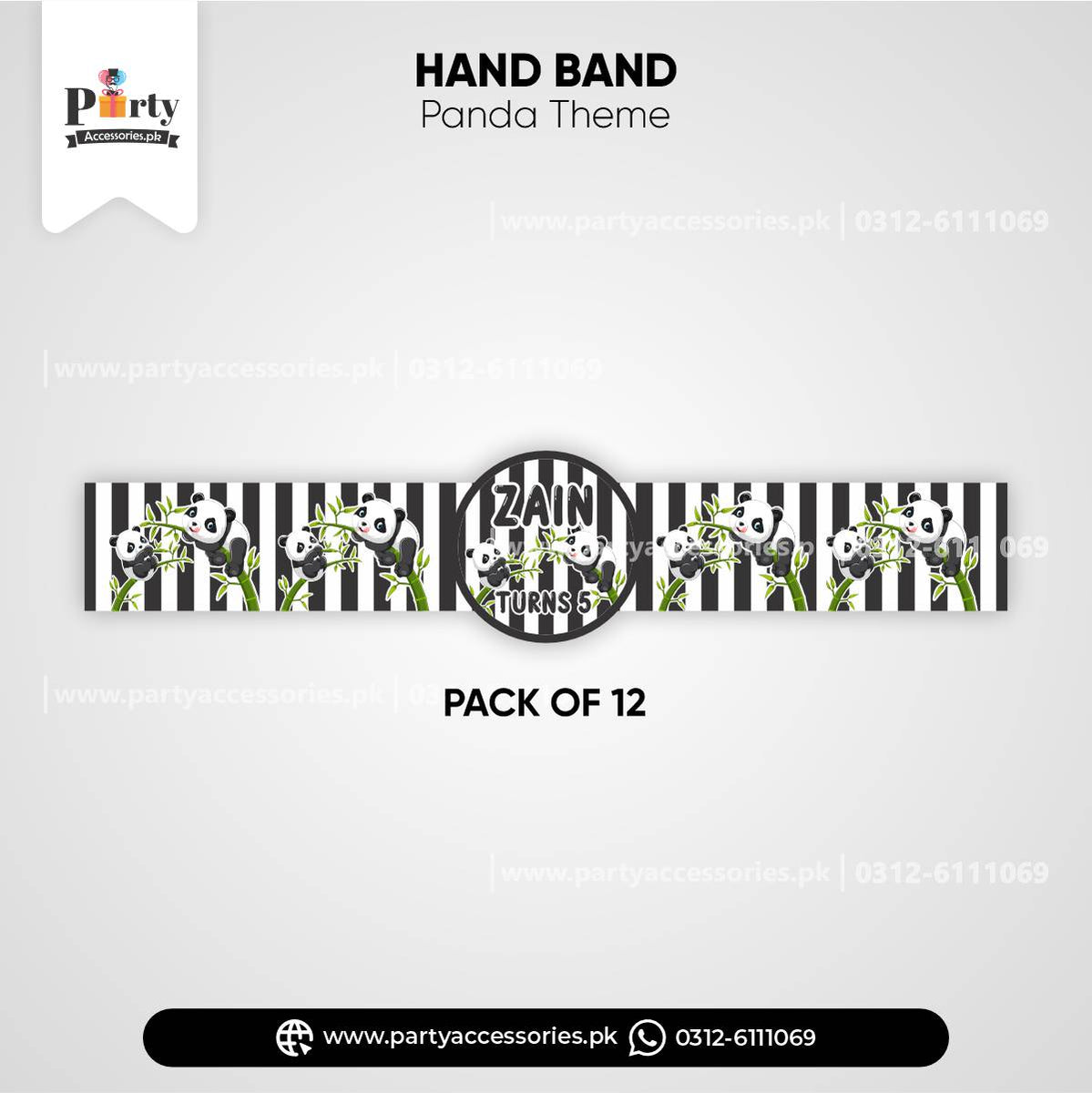 12 Panda Wristbands for Birthday Parties | Fun Party Favors ...
