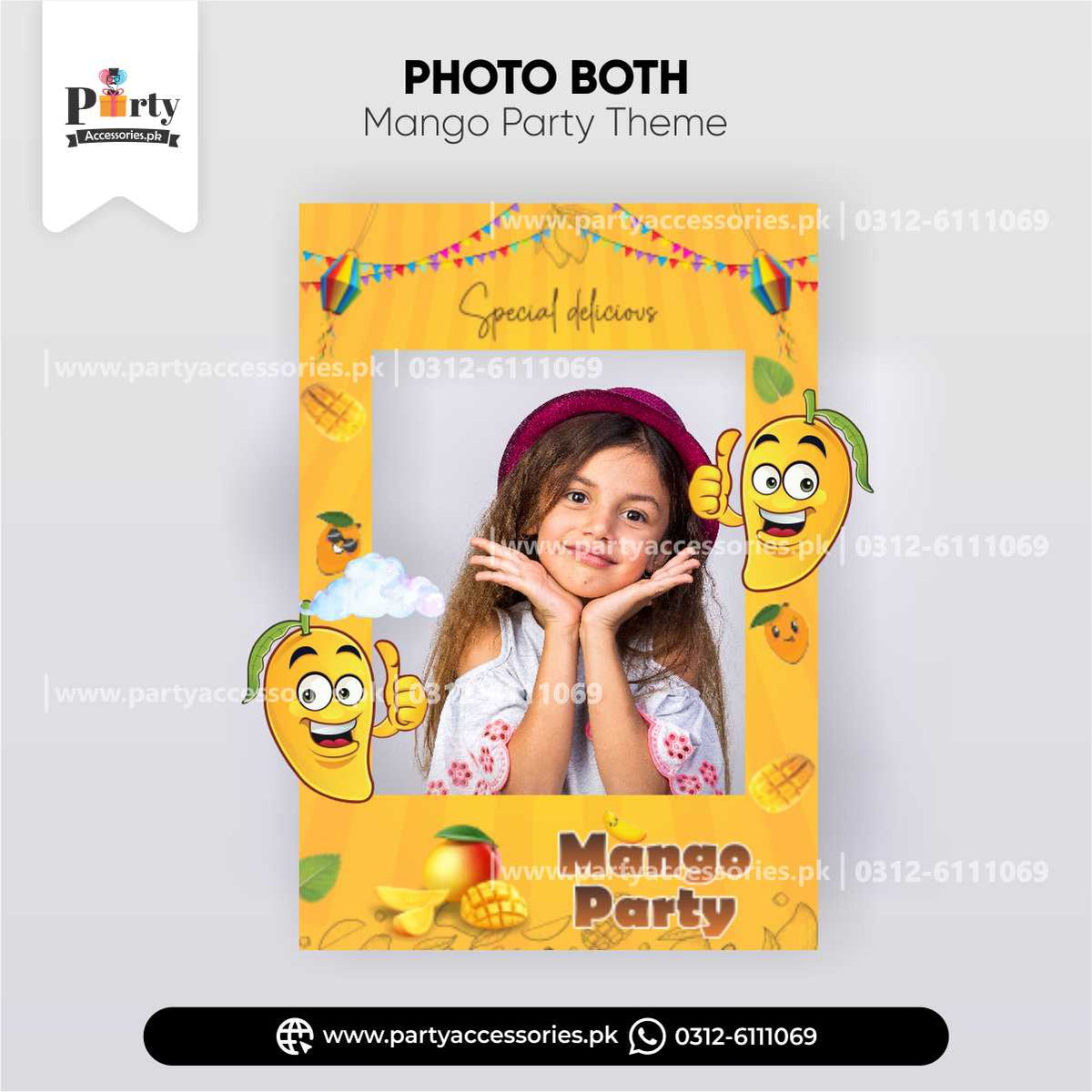 Mango Theme Photo Booth | Personalized Tropical Party Photography ...