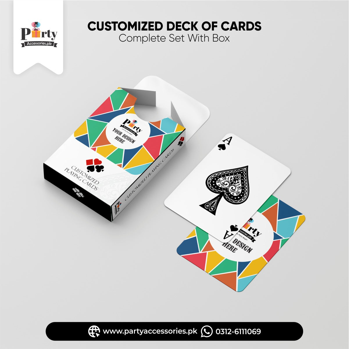Tash / Playing cards | Customized for game lovers with cover – PartyAccessories.pk