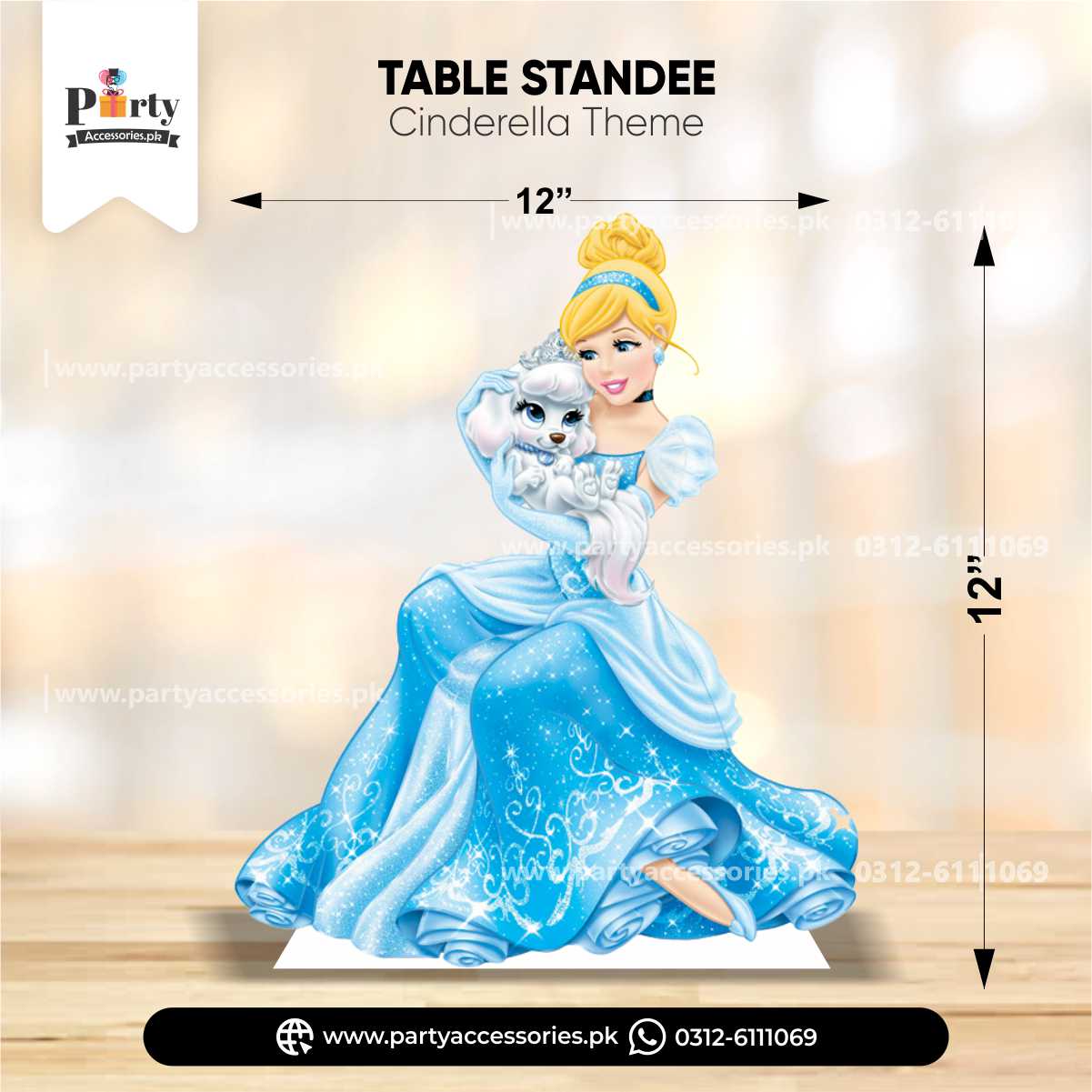 Cinderella Standing Cutouts for Birthday Party Decor – PartyAccessories.pk