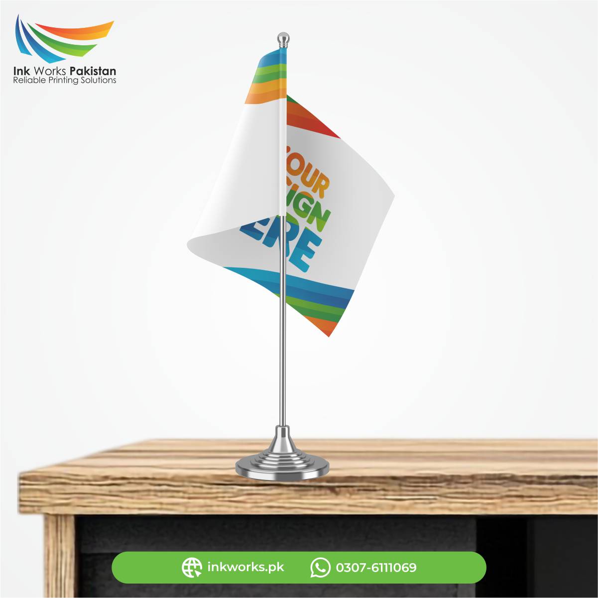 Custom Table Flags: 100+ Designs for Your Desk | InkWorks Pakistan ...