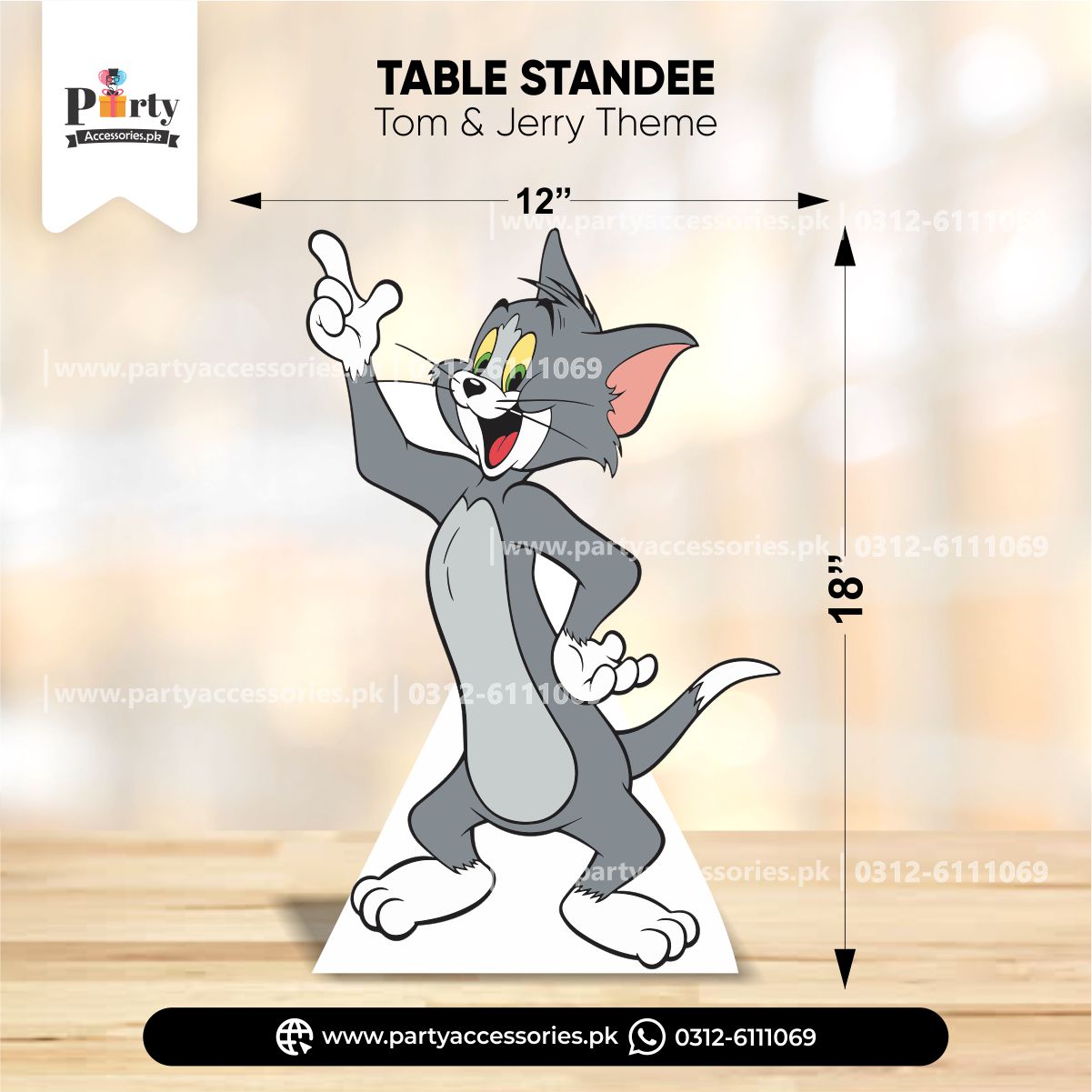 Tom & Jerry customized decorations Standing character cutouts ...