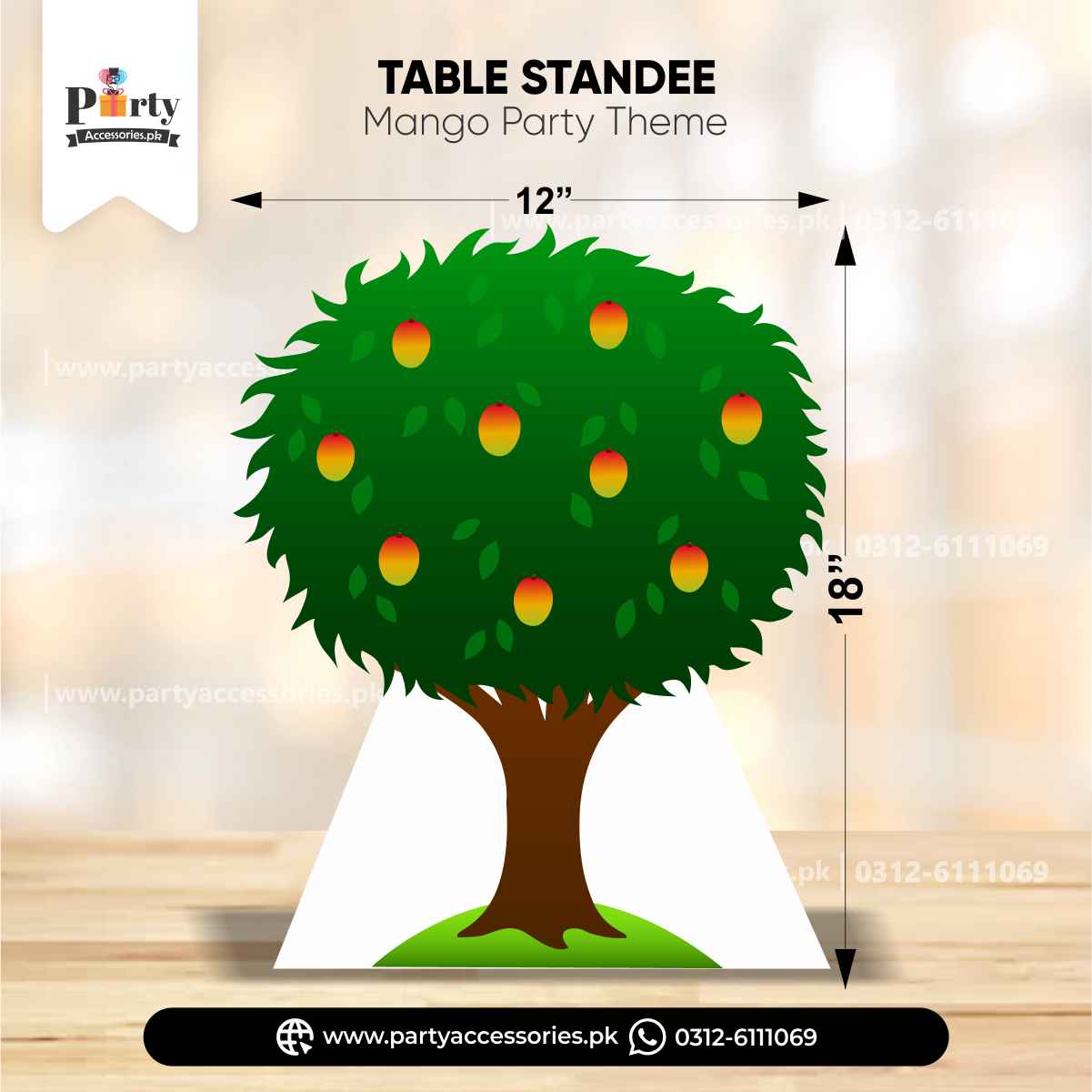 Mango Theme Standing Cutouts | Tropical Party Decorations ...