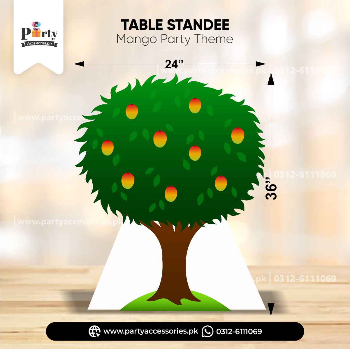 Mango Theme Standing Cutouts | Tropical Party Decorations ...