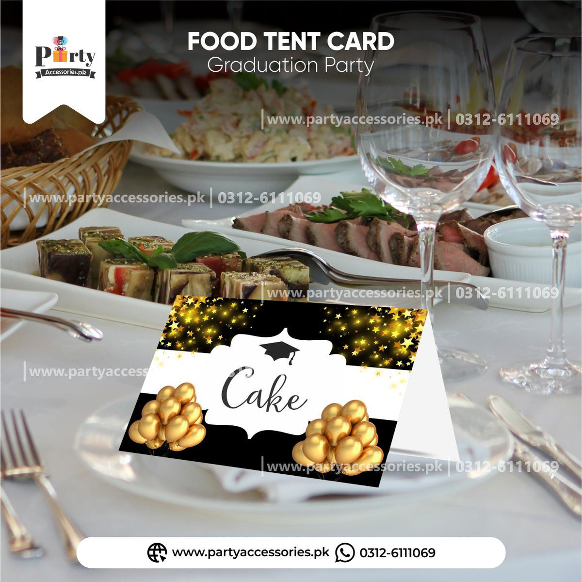 Graduation party customized table tent cards for decoration | pack of ...