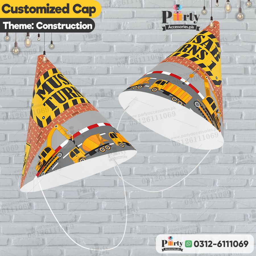 Construction Party Hats