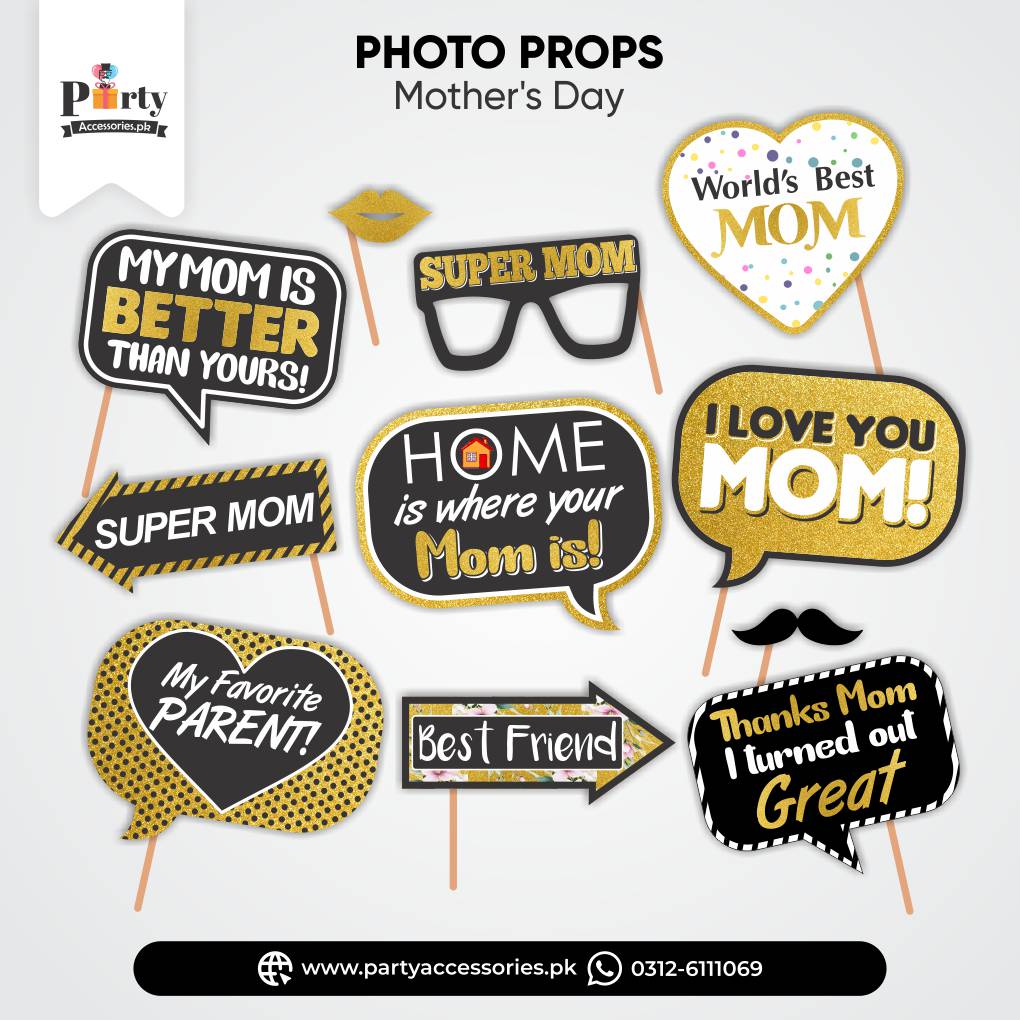 Mother's day Party Photo Props | mother's day Decorations ...