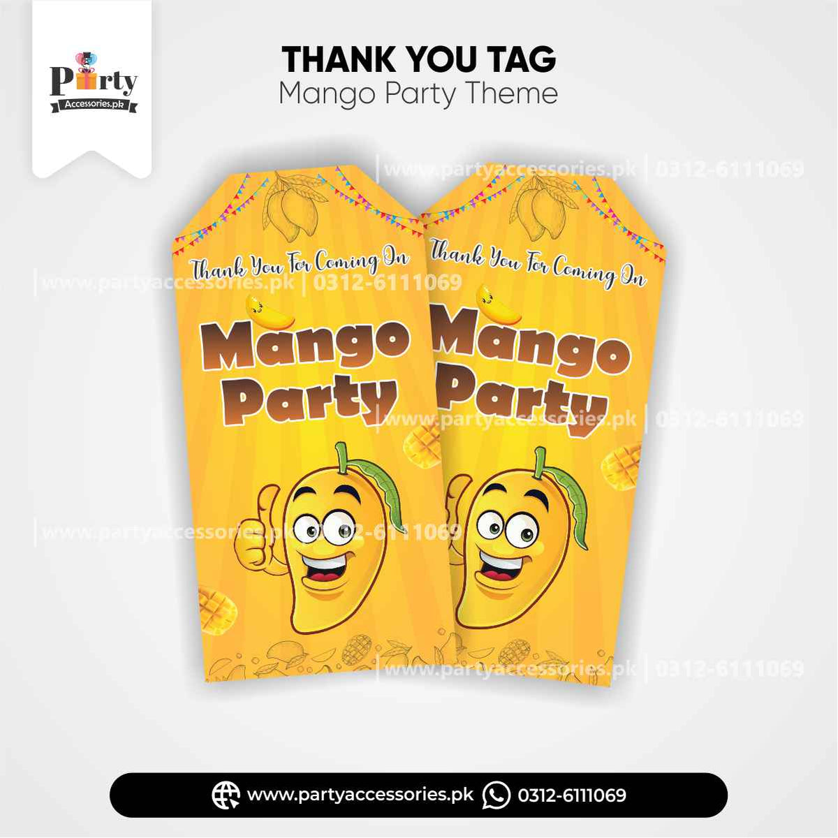 Mango Themed Party Gift Tags: Custom Tropical Tags for Memorable Gift ...