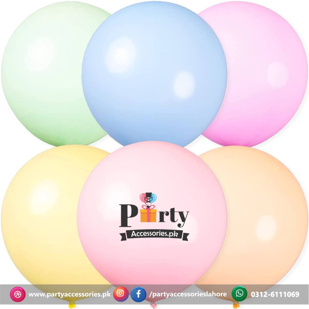 Pastel Jumbo Latex Balloons | 30 inches multi pastel colors ...