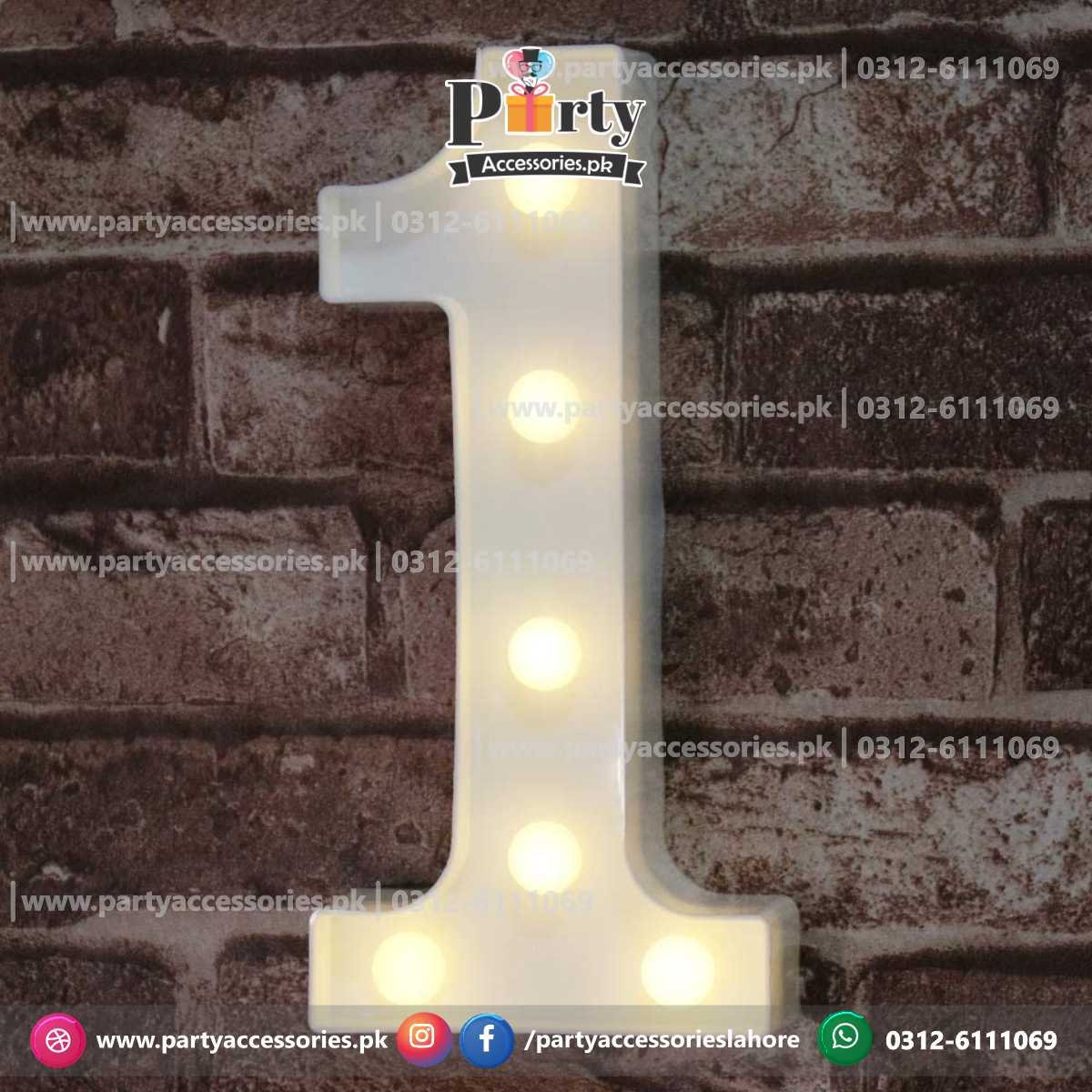 LED letters | Marquee LED Numbers 0 to 9 light up letters ...