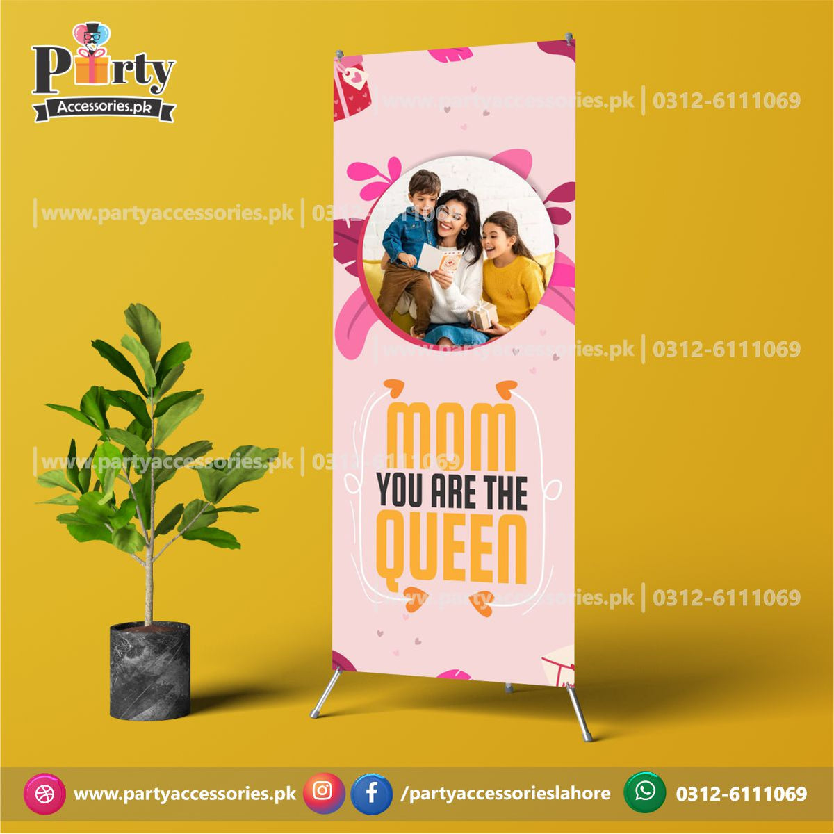 Customized Mother Day Welcome Standee with your image – PartyAccessories.pk