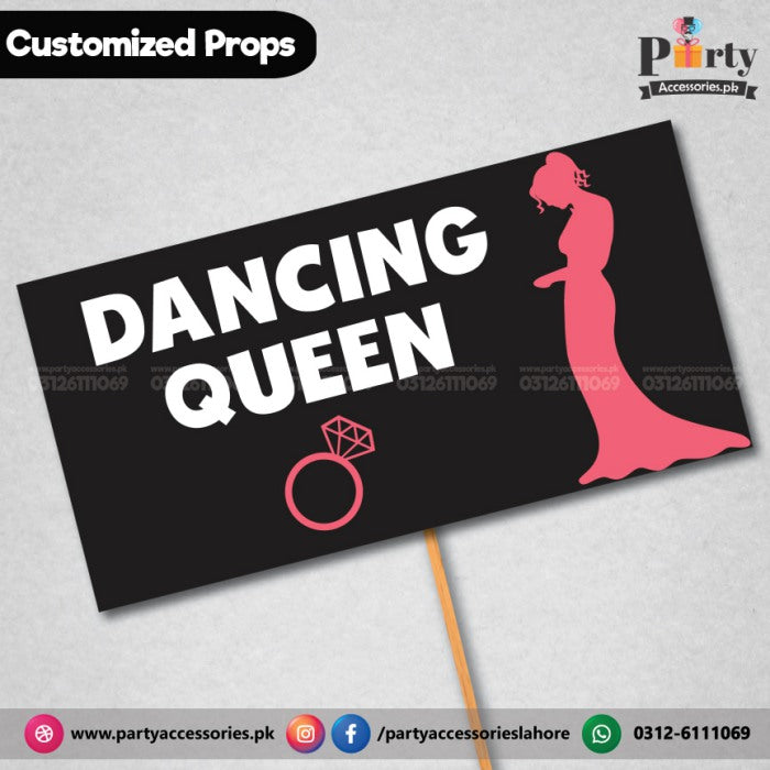 Customized Funny party photo prop Dancing Queen – PartyAccessories.pk