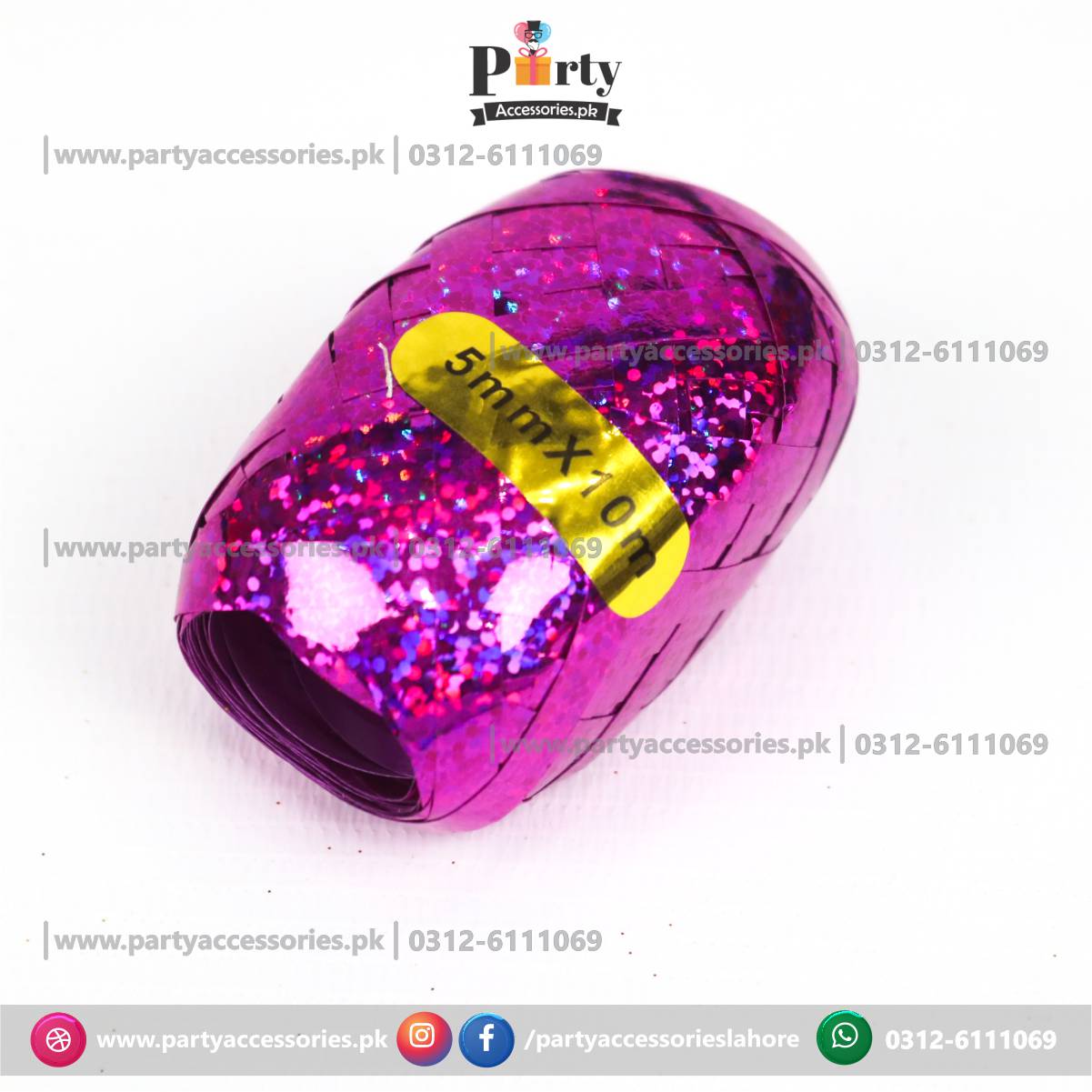 Curly Balloon Ribbon Roll for crafts, gifts wrapping – PartyAccessories.pk