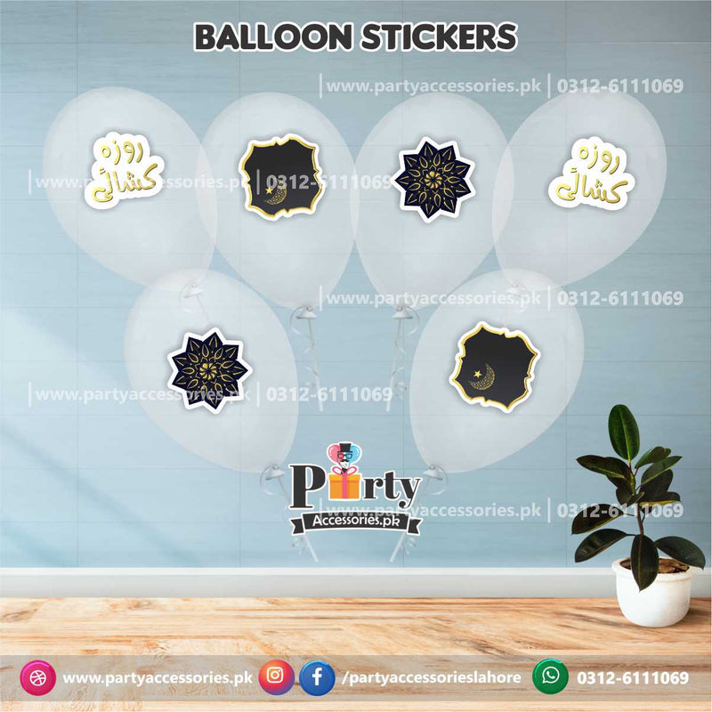 Clear Balloons with stickers – PartyAccessories.pk