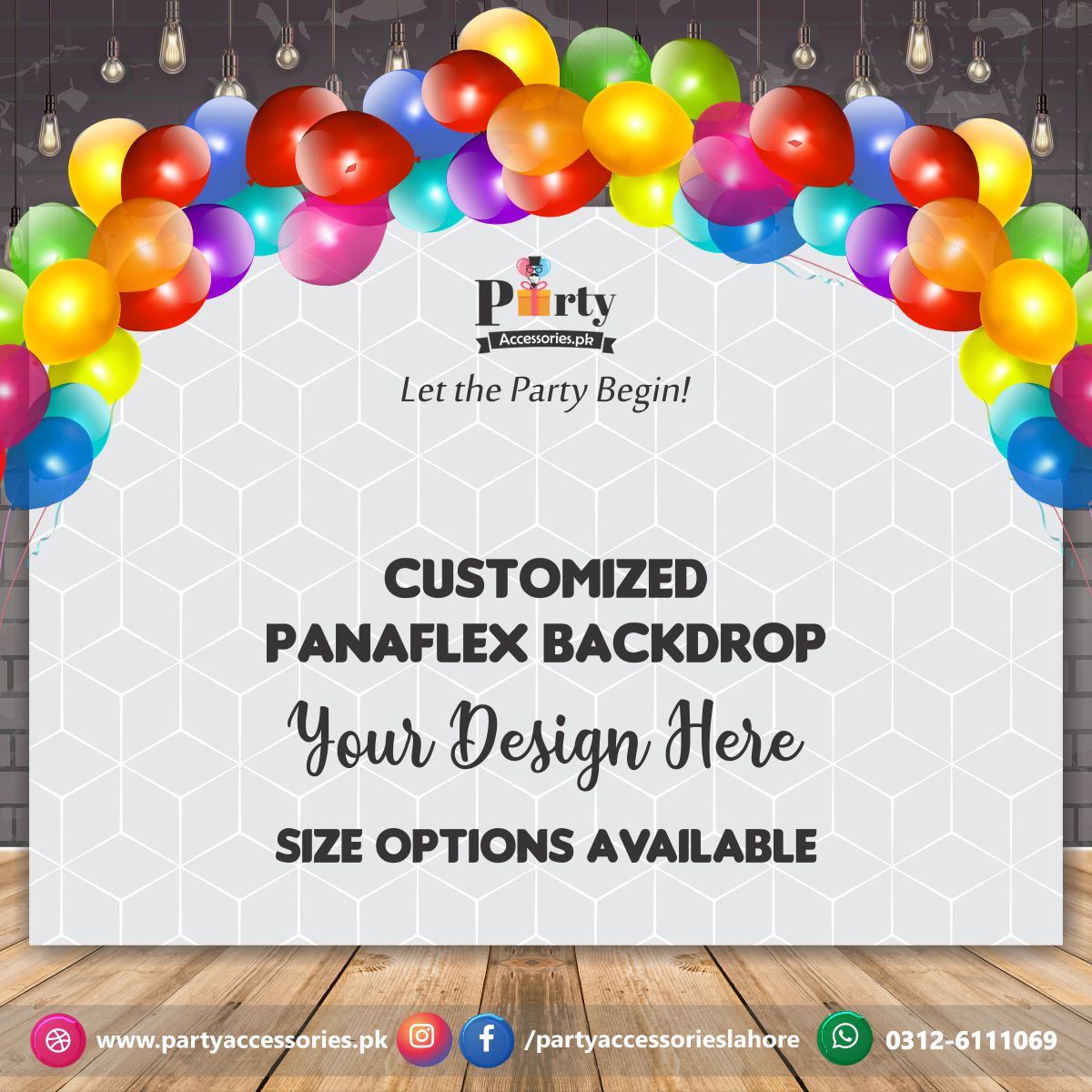 Customized Theme Birthday party Backdrop – PartyAccessories.pk