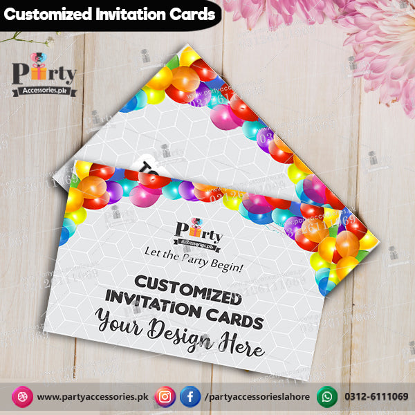 Customized Party invitation cards – PartyAccessories.pk