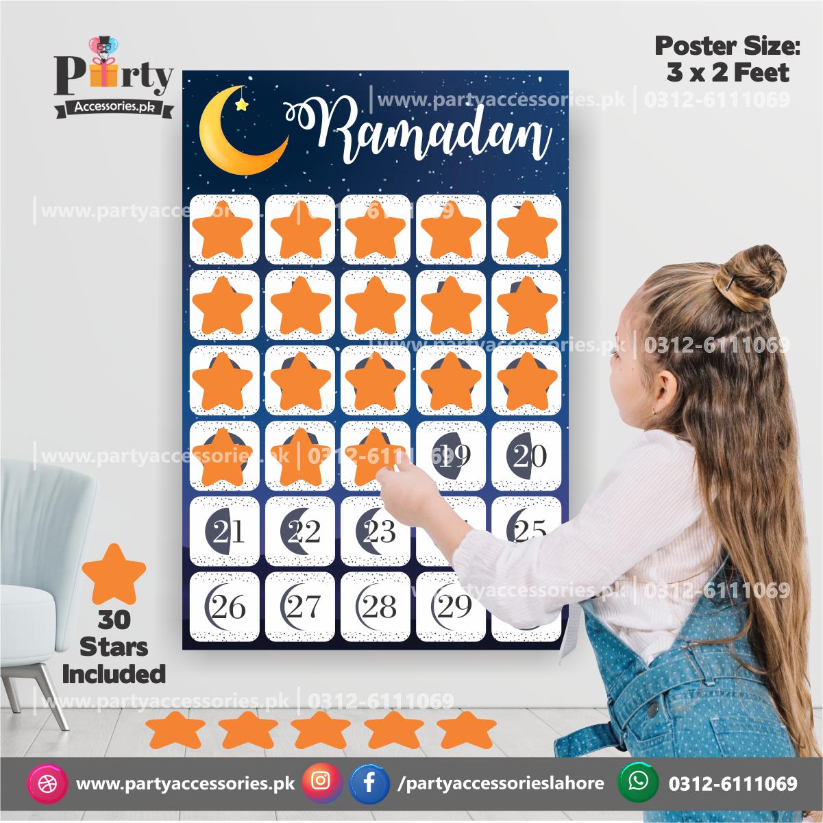 Ramadan activity for Kids | Wall poster on Panaflex with Self adhesive ...