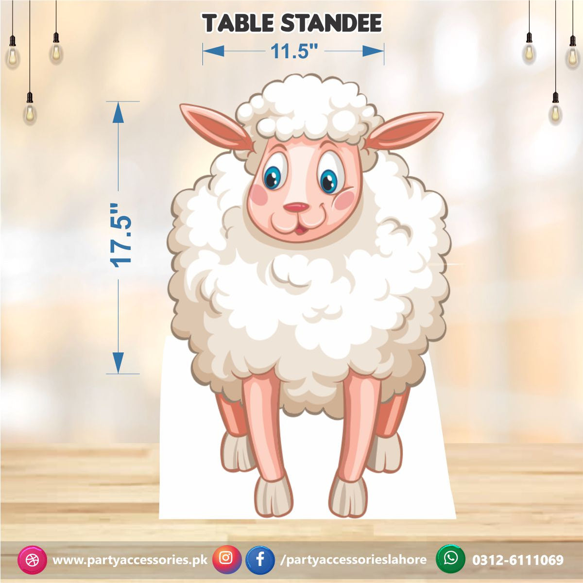 Farm animals theme Table standing character cutouts – PartyAccessories.pk