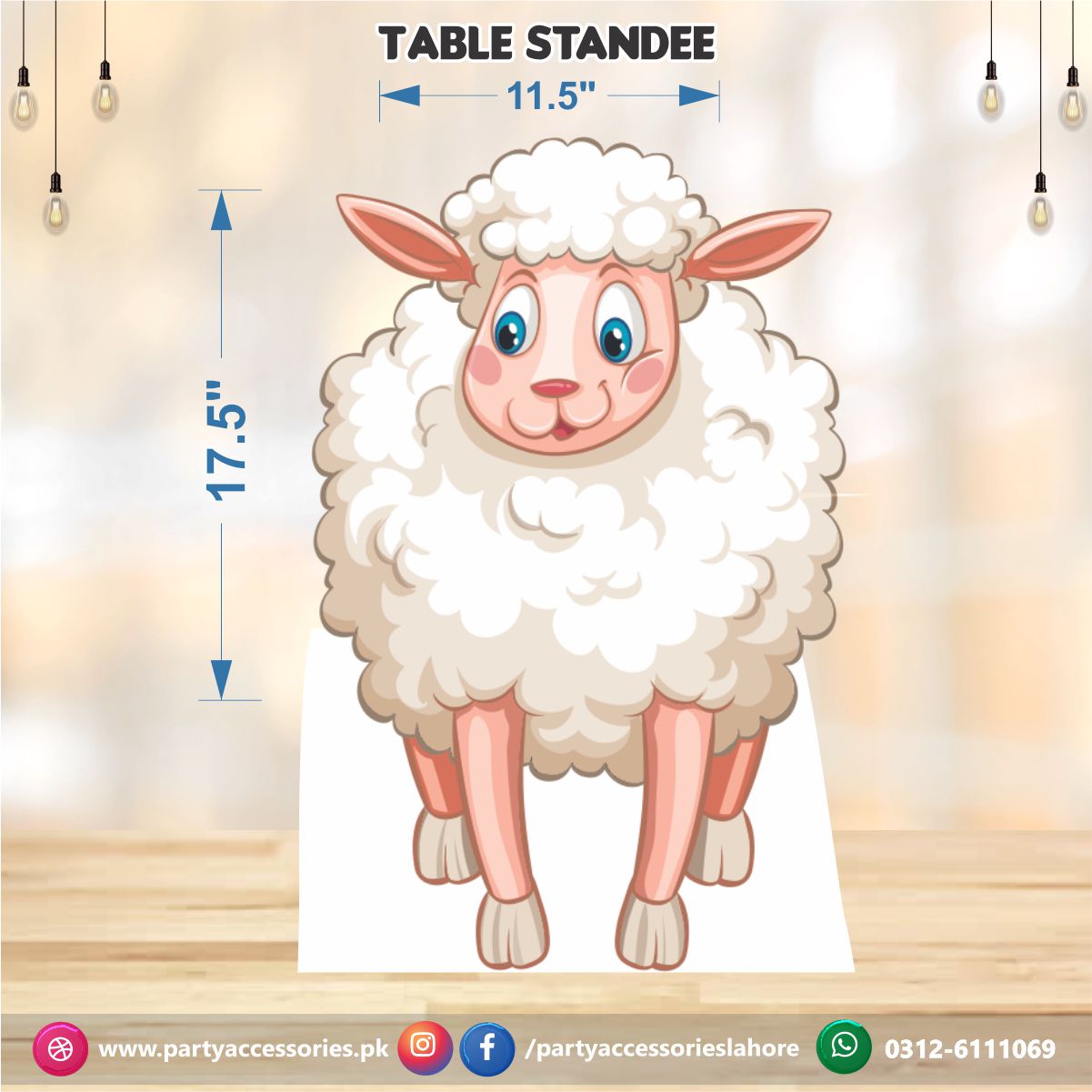 Farm animals theme Table standing character cutouts – PartyAccessories.pk