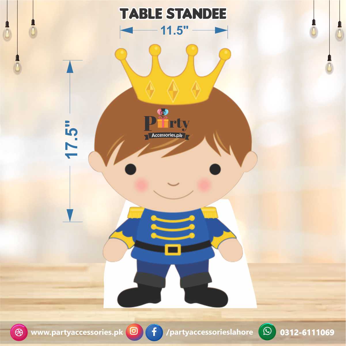Prince theme Table standing character cutouts – PartyAccessories.pk