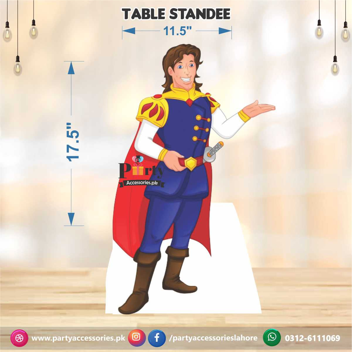 Prince theme Table standing character cutouts – PartyAccessories.pk