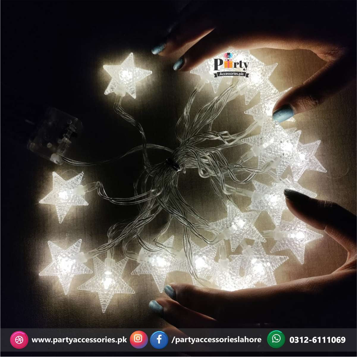 Star shape decoration LED fairy lights battery operated tiny stars ...