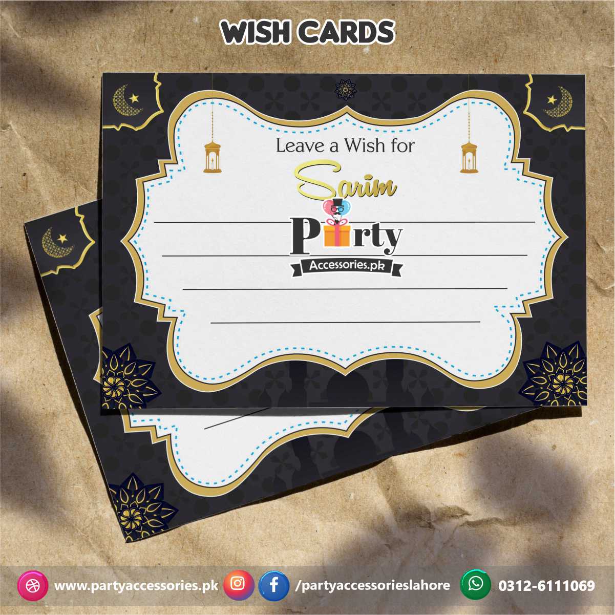 Roza Kushai wish cards | pack of 6 – PartyAccessories.pk
