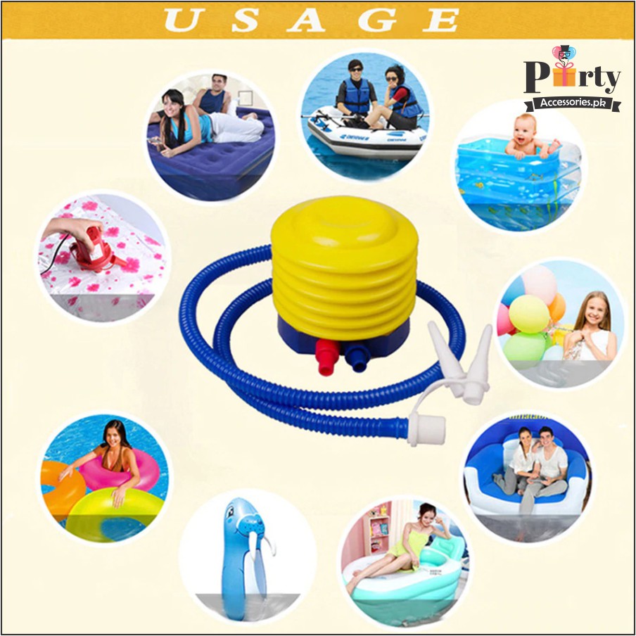 Air filler foot pump | Balloons inflator manual foot pump multipurpose ...