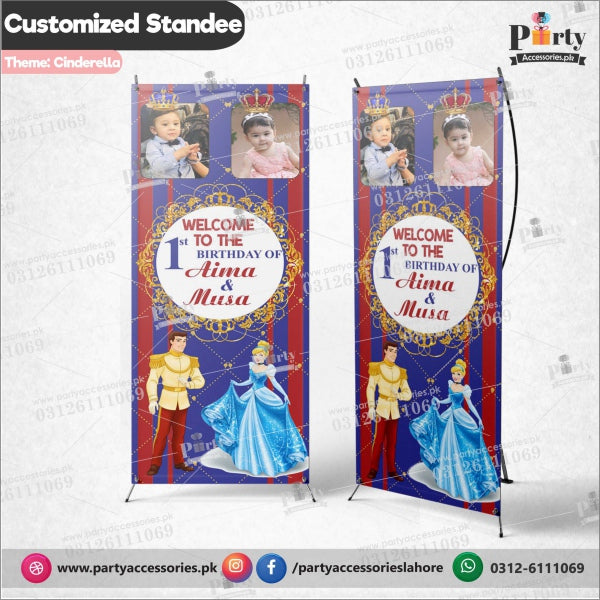Cinderella Theme Customized Welcome Standee for Birthday Party Entranc ...