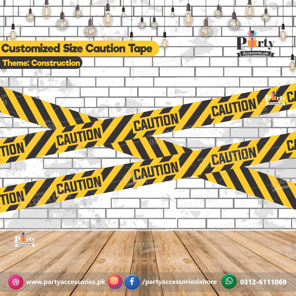 Construction theme birthday Party | Caution tape 30 feet ...